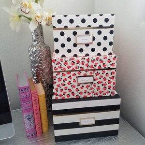 kate spade | Storage & Organization | Kate Spade Storage Box Pair ...